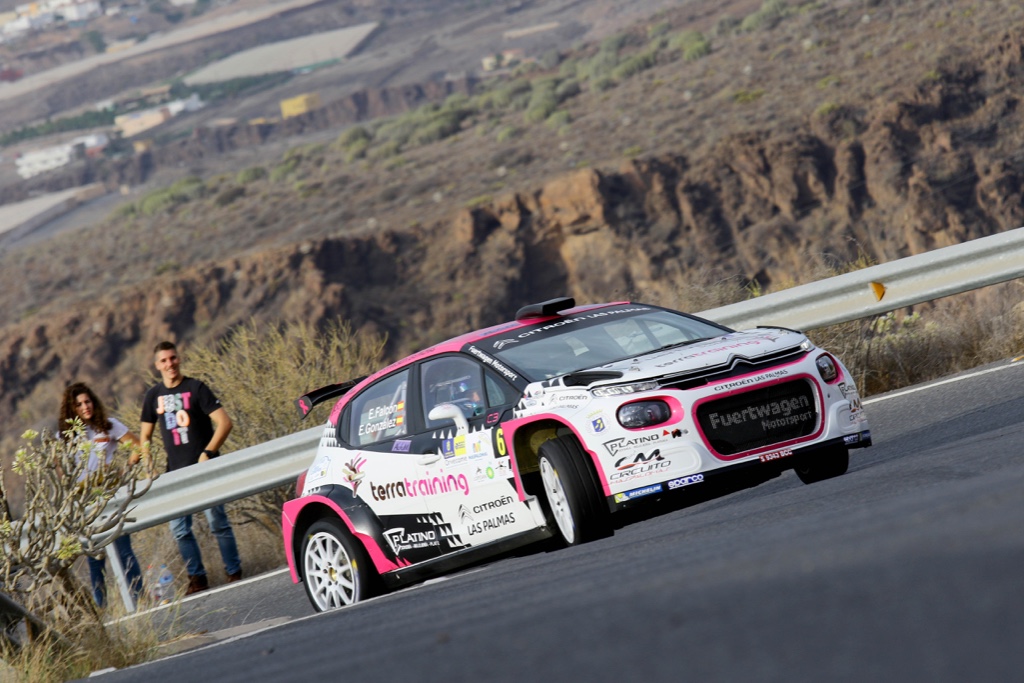 Primer podio absoluto de Emma Falcón en el Rally de Maspalomas